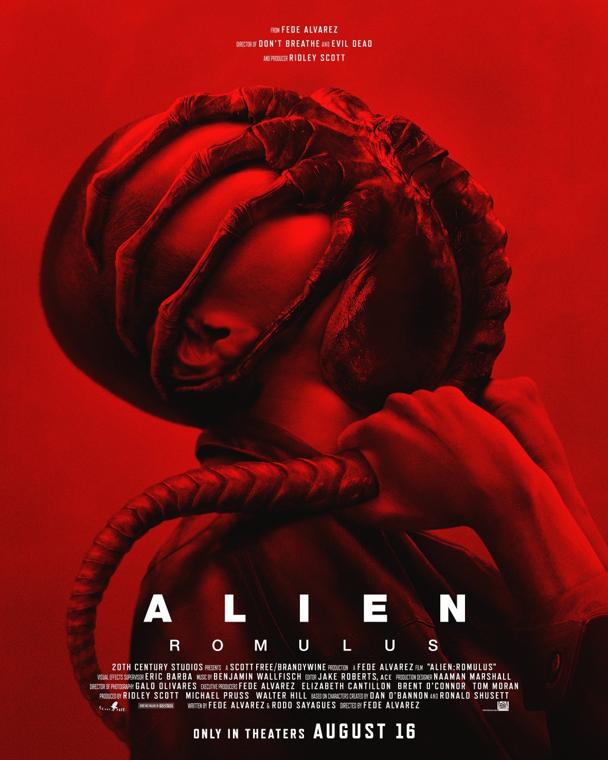 Alien: Romulus teaser poster unleashes the facehugger