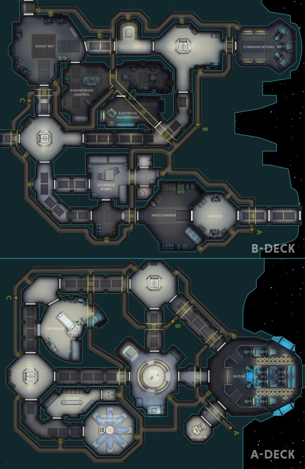 Alien: The Roleplaying Game Second Edition artwork and maps revealed