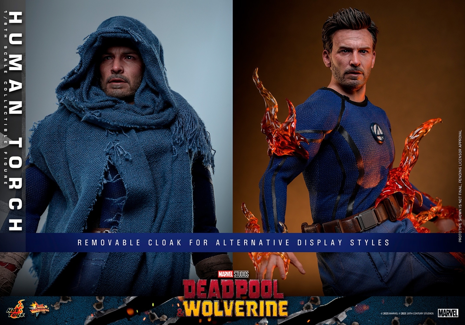 Chris Evans' Human Torch joins Hot Toys' Deadpool & Wolverine sixth ...