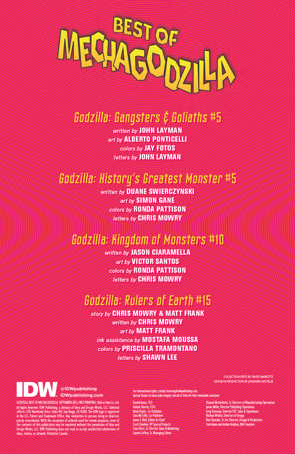Godzilla: Best of Mechagodzilla - Comic Book Preview