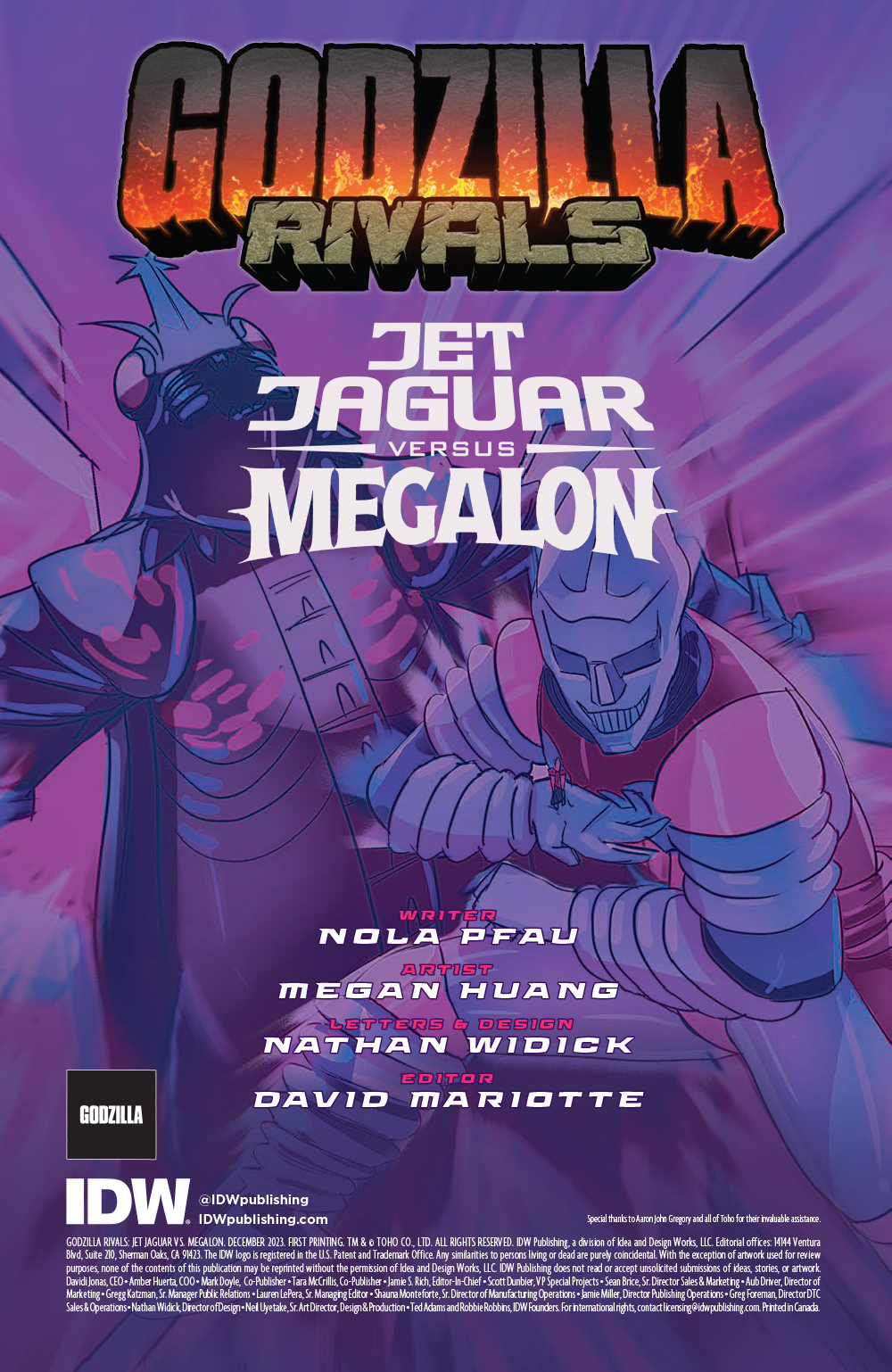 Godzilla Rivals: Jet Jaguar Vs. Megalon - Comic Book Preview