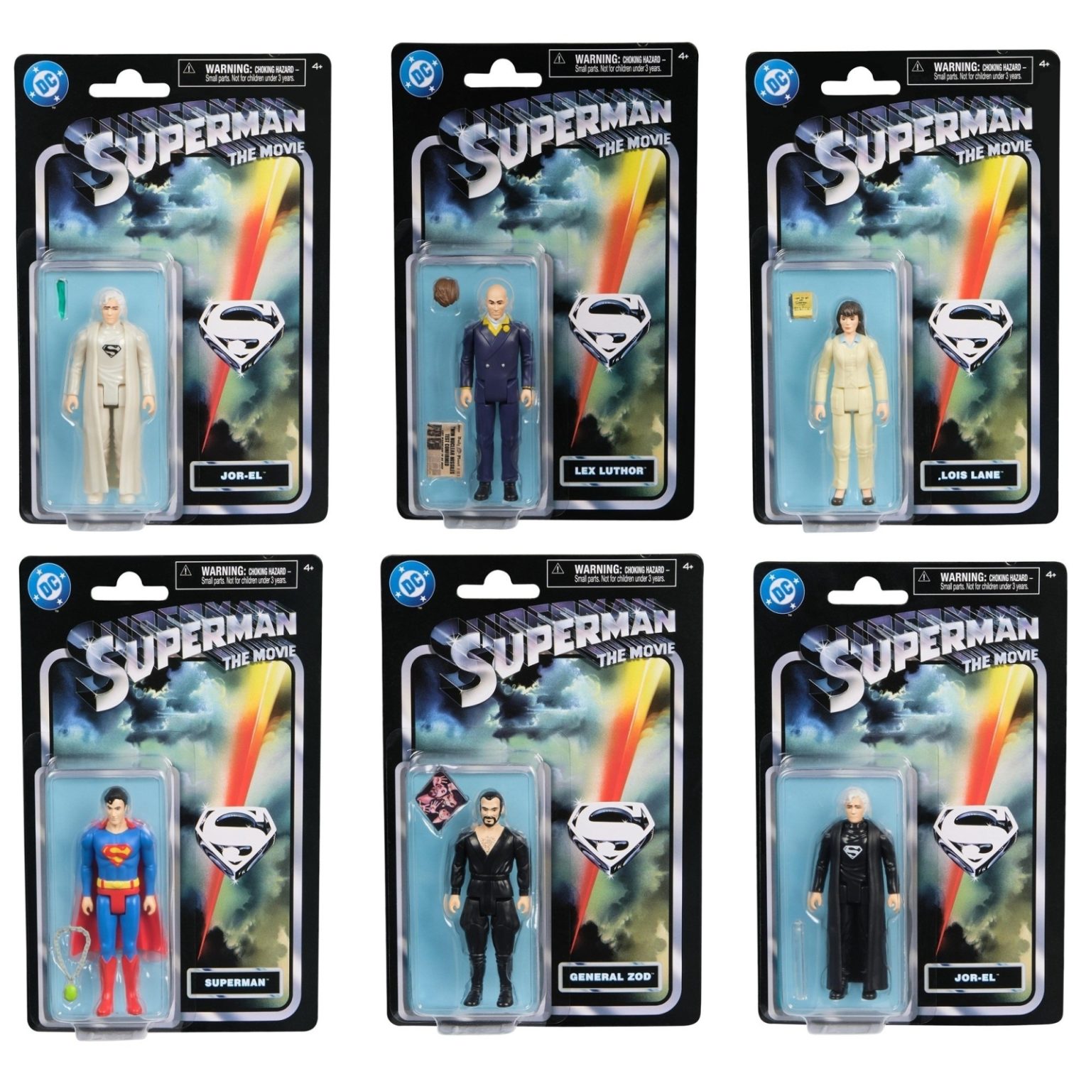 DC Comics Superman Retro Collection action figures unveiled by Spin Master