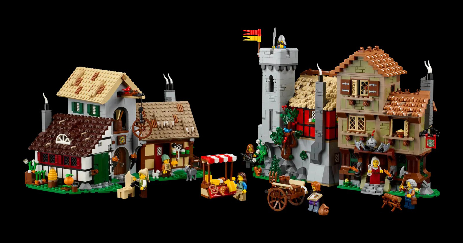 Expand your LEGO Castle collection with the LEGO Icons Medieval Town Square