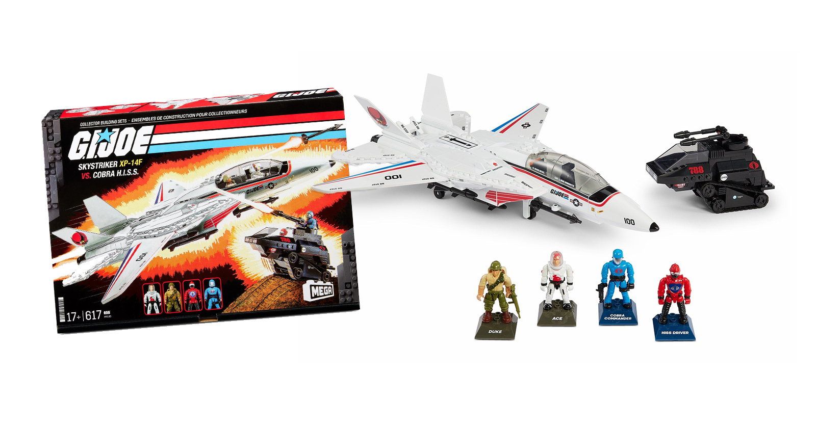G.I. Joe comes to Mattel's MEGA Construx with G.I. JOE Skystriker XP-14F vs. COBRA H.I.S.S ...