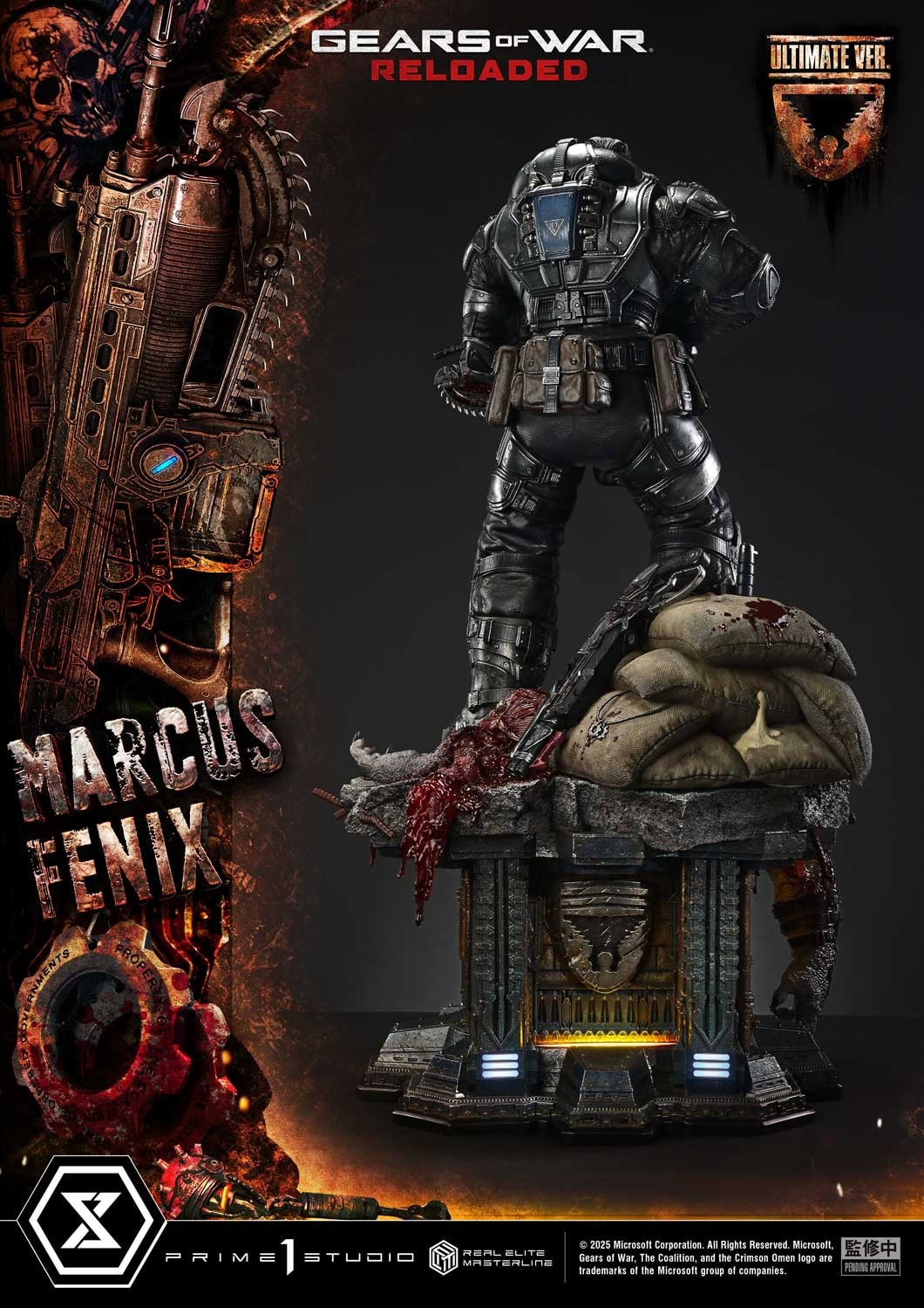 Gears of War: Reloaded Marcus Fenix Real Elite Masterline collectible ...