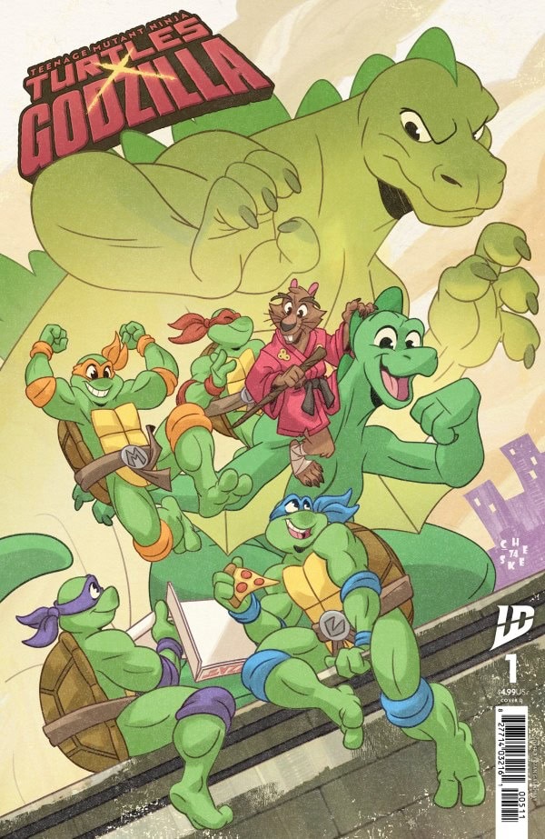 Get a first look at Teenage Mutant Ninja Turtles x Godzilla crossover event