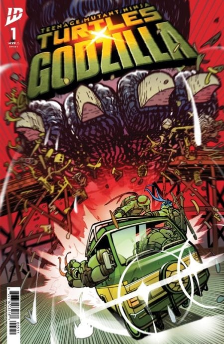 Get a first look at Teenage Mutant Ninja Turtles x Godzilla crossover event
