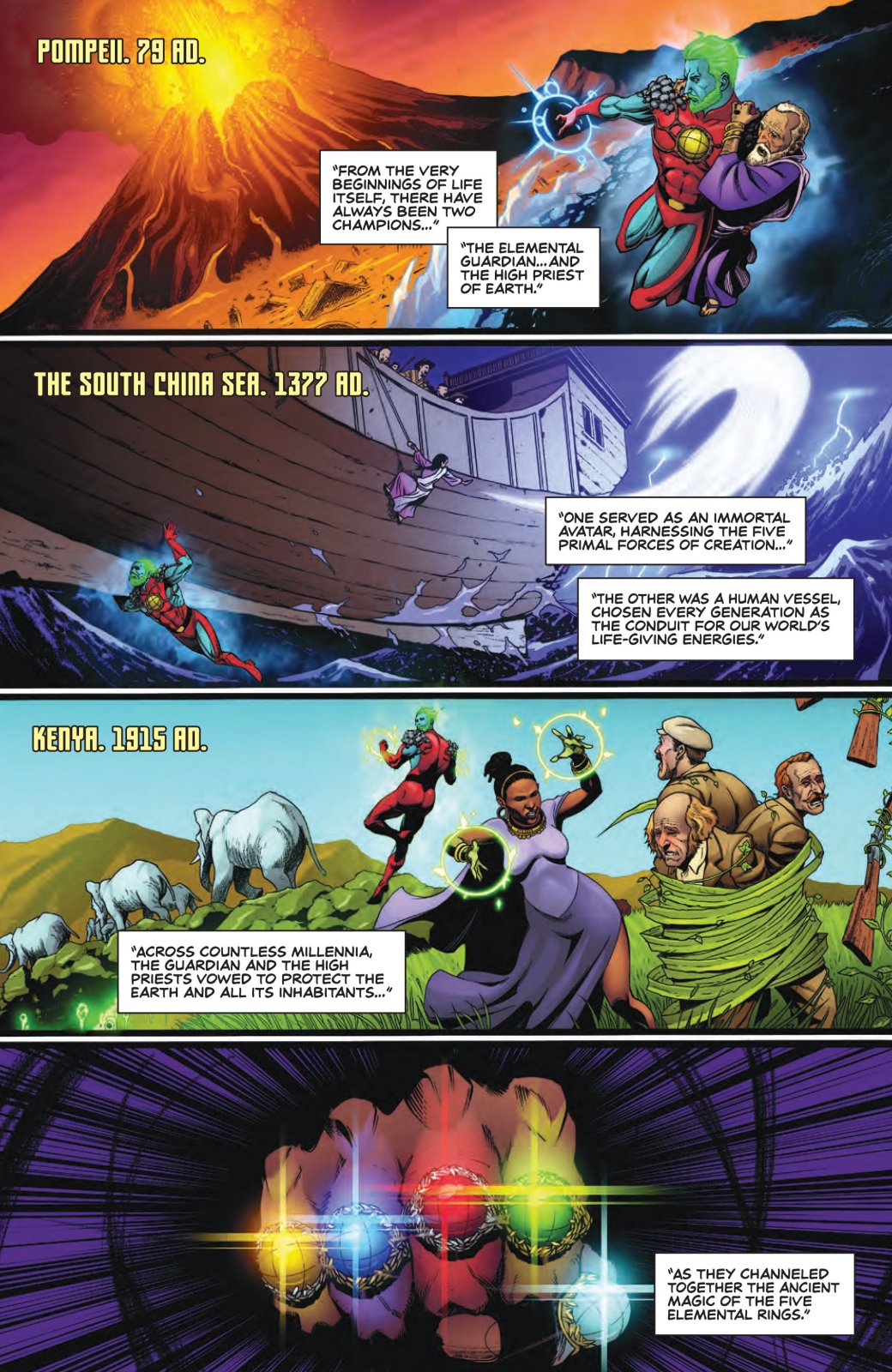 Get a sneak peek at Dynamite's Captain Planet #2 with first look preview