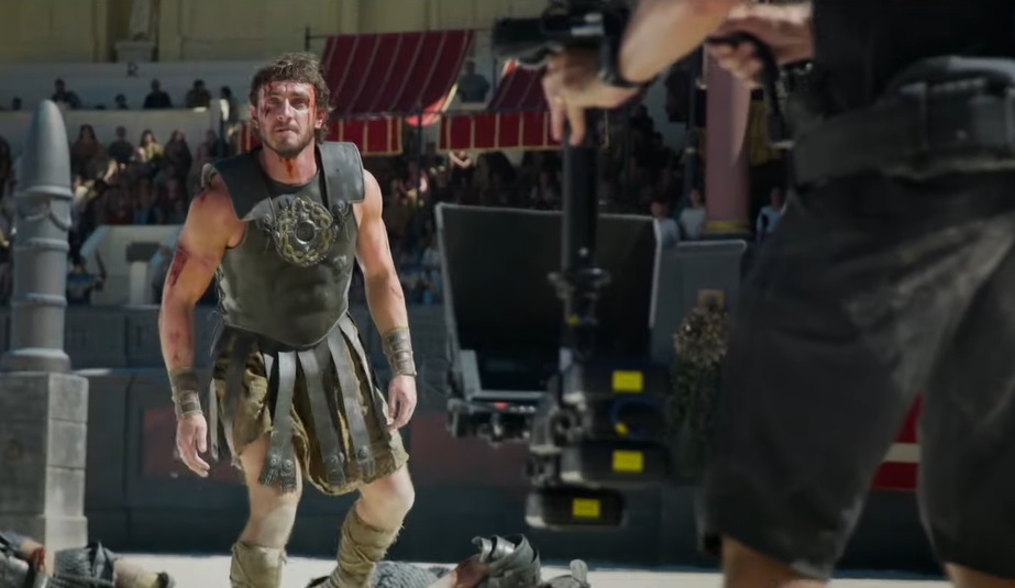 Go behind-the-scenes of battle with Gladiator II featurette