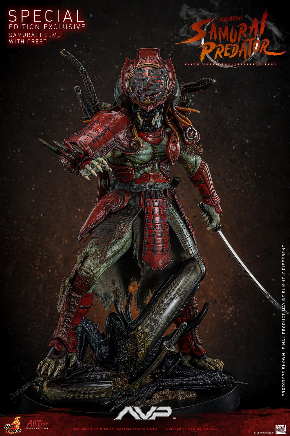 Hot Toys unveils Akaoni Samurai Predator sixth scale figure inspired by ...