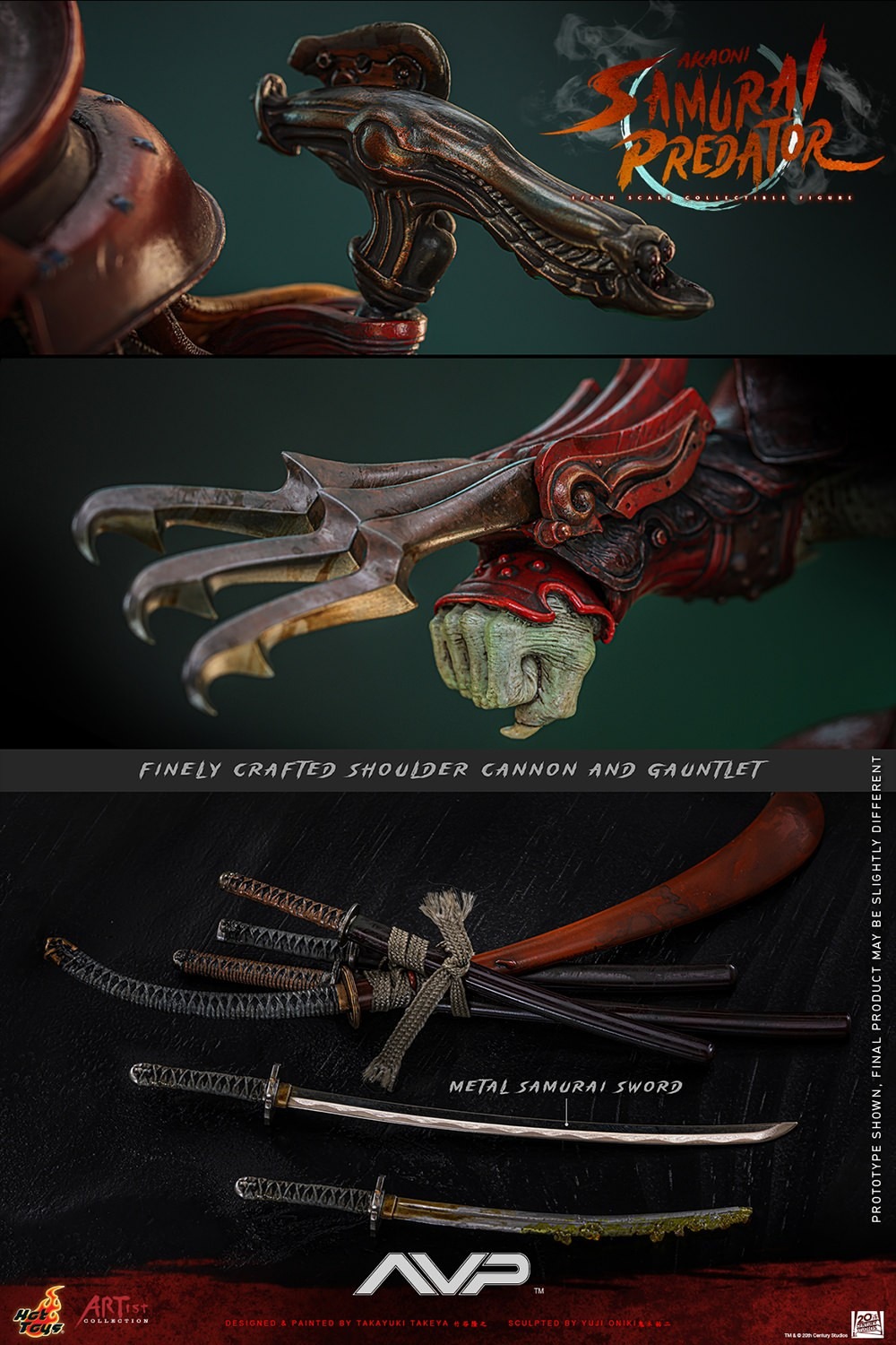 Hot Toys unveils Akaoni Samurai Predator sixth scale figure inspired by ...