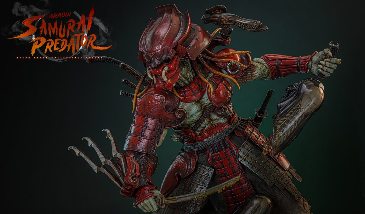 Hot Toys unveils Akaoni Samurai Predator sixth scale figure inspired by ...