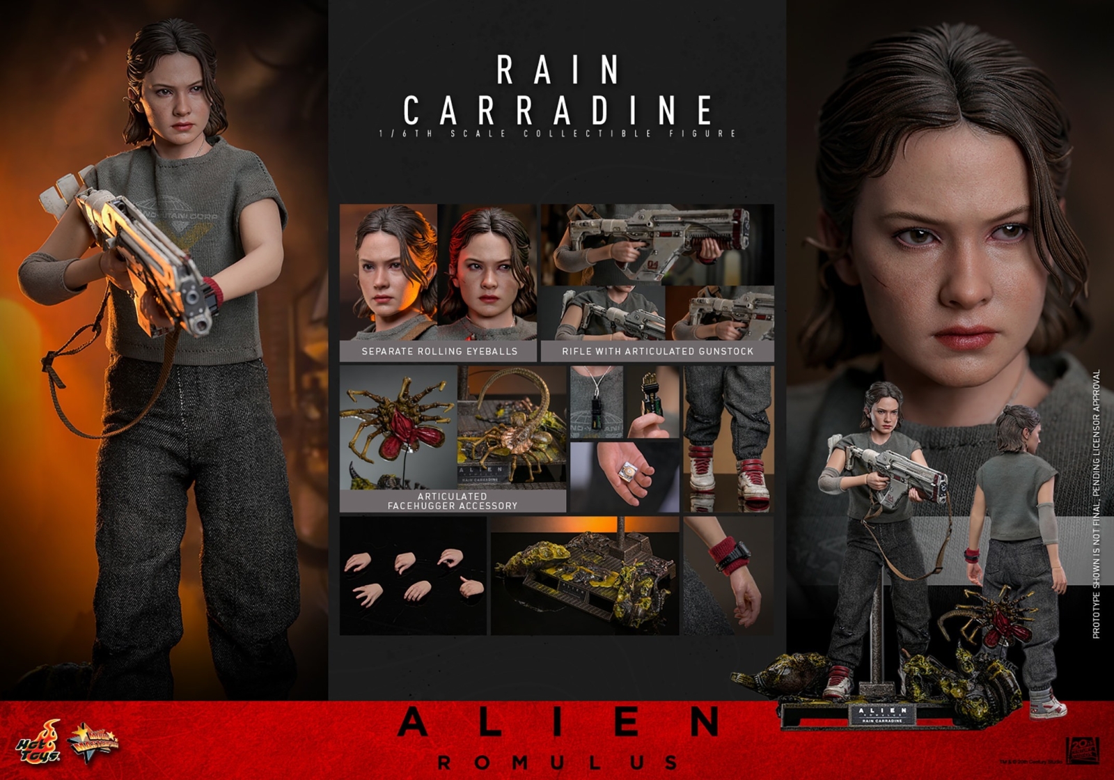 Hot Toys unveils Alien: Romulus Rain Carradine sixth scale figure