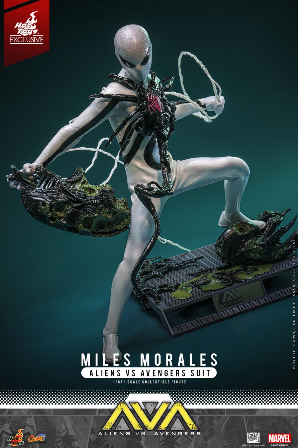 Hot Toys unveils Miles Morales Aliens vs Avengers Suit sixth scale figure