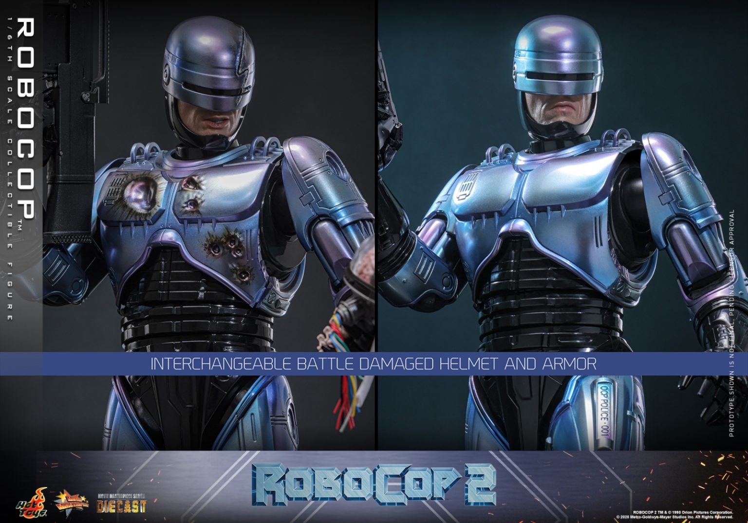Hot Toys unveils RoboCop and RoboCain sixth scale figures from RoboCop 2