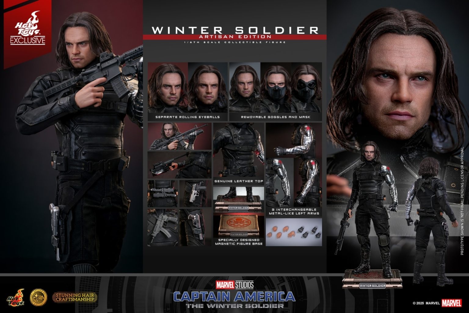 Hot Toys unveils The Winter Soldier Artisan Edition sixth scale figure ...