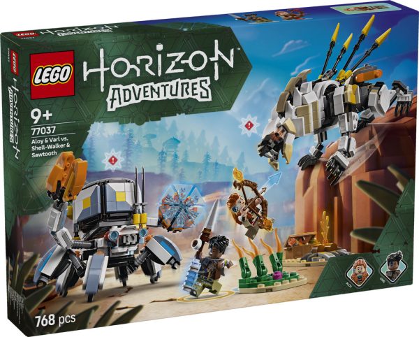 LEGO Horizon Adventures Aloy & Varl vs. Shell-Walker & Sawtooth set ...