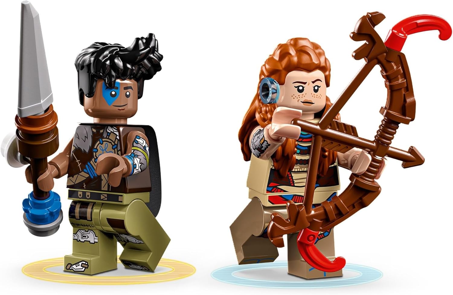 LEGO Horizon Adventures Aloy & Varl vs. Shell-Walker & Sawtooth set ...