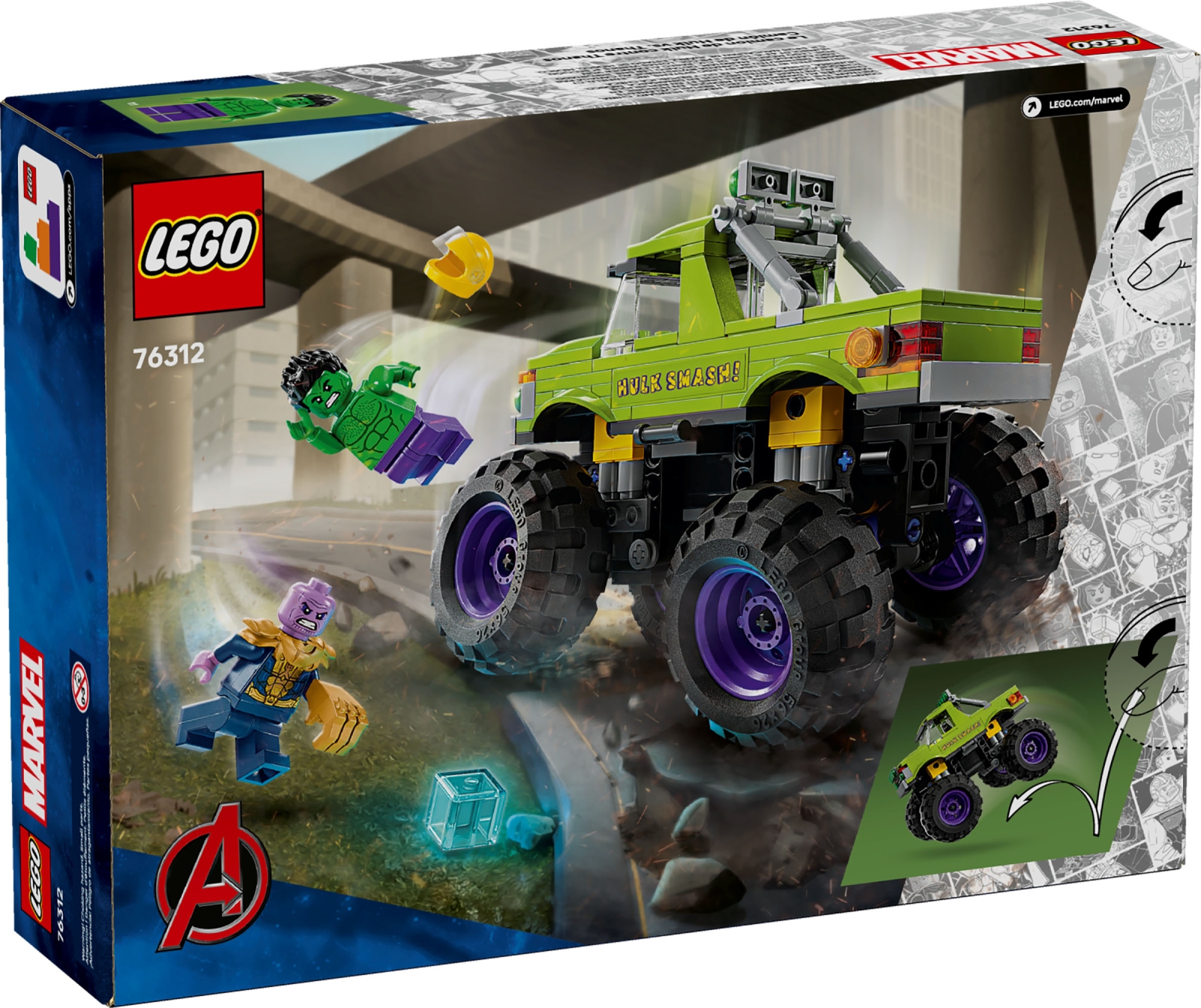 LEGO Marvel Hulk Truck vs Thanos and Iron Man's Laboratory: Hall of Armor sets revealed