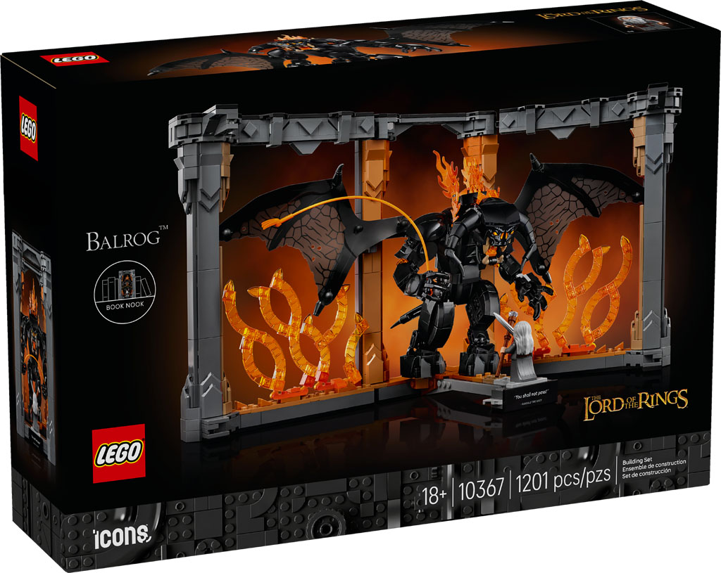 LEGO's The Lord of the Rings: Balrog Book Nook set revealed