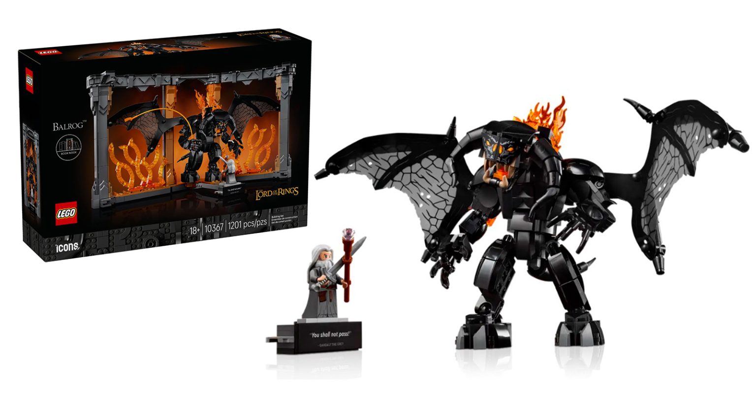 LEGO's The Lord of the Rings: Balrog Book Nook set revealed
