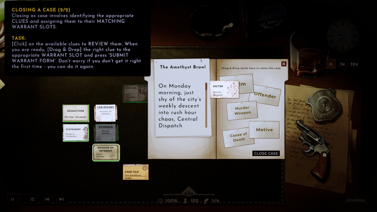 Lovecraftian noir detective game Obsidian Moon launches playable demo