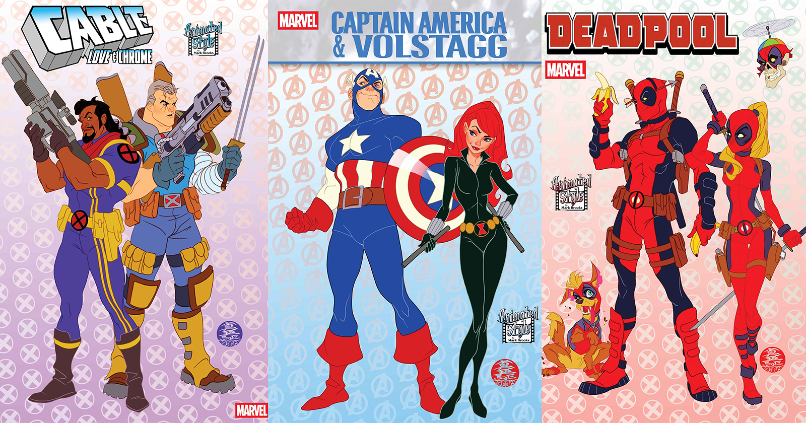 Marvel Comics gets animated with Mark Brooks variant covers