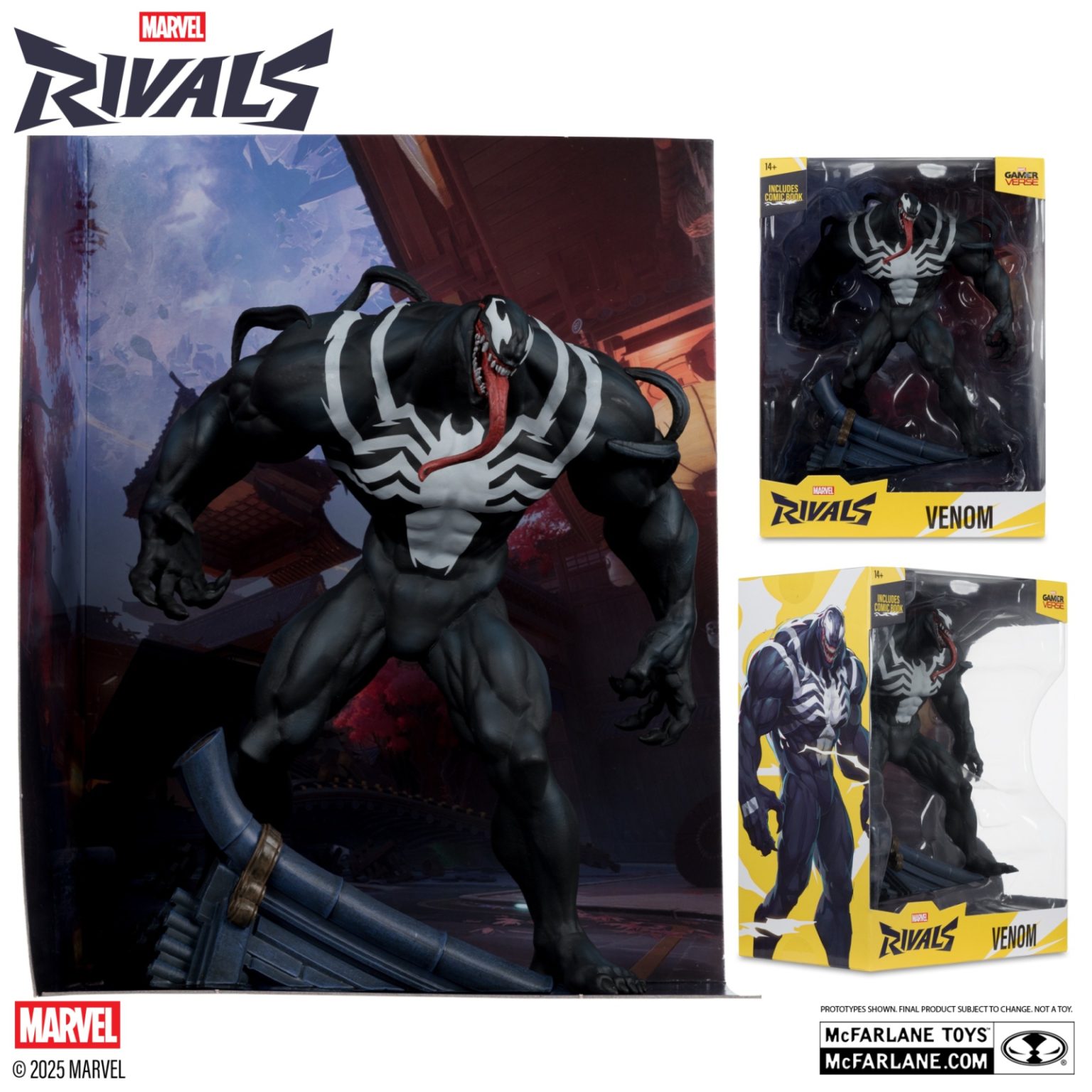 Marvel Rivals Hulk and Venom collectible figures unveiled by McFarlane Toys