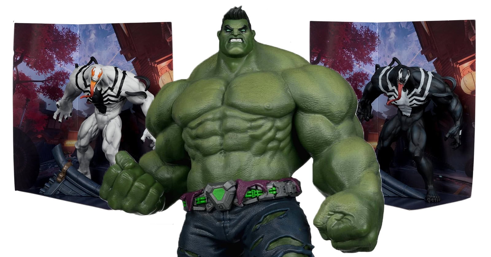 Marvel Rivals Hulk and Venom collectible figures unveiled by McFarlane Toys