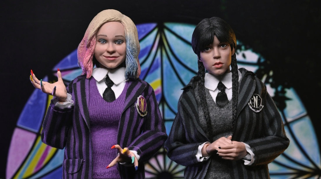 NECA unveils Wednesday and Enid collectible figures