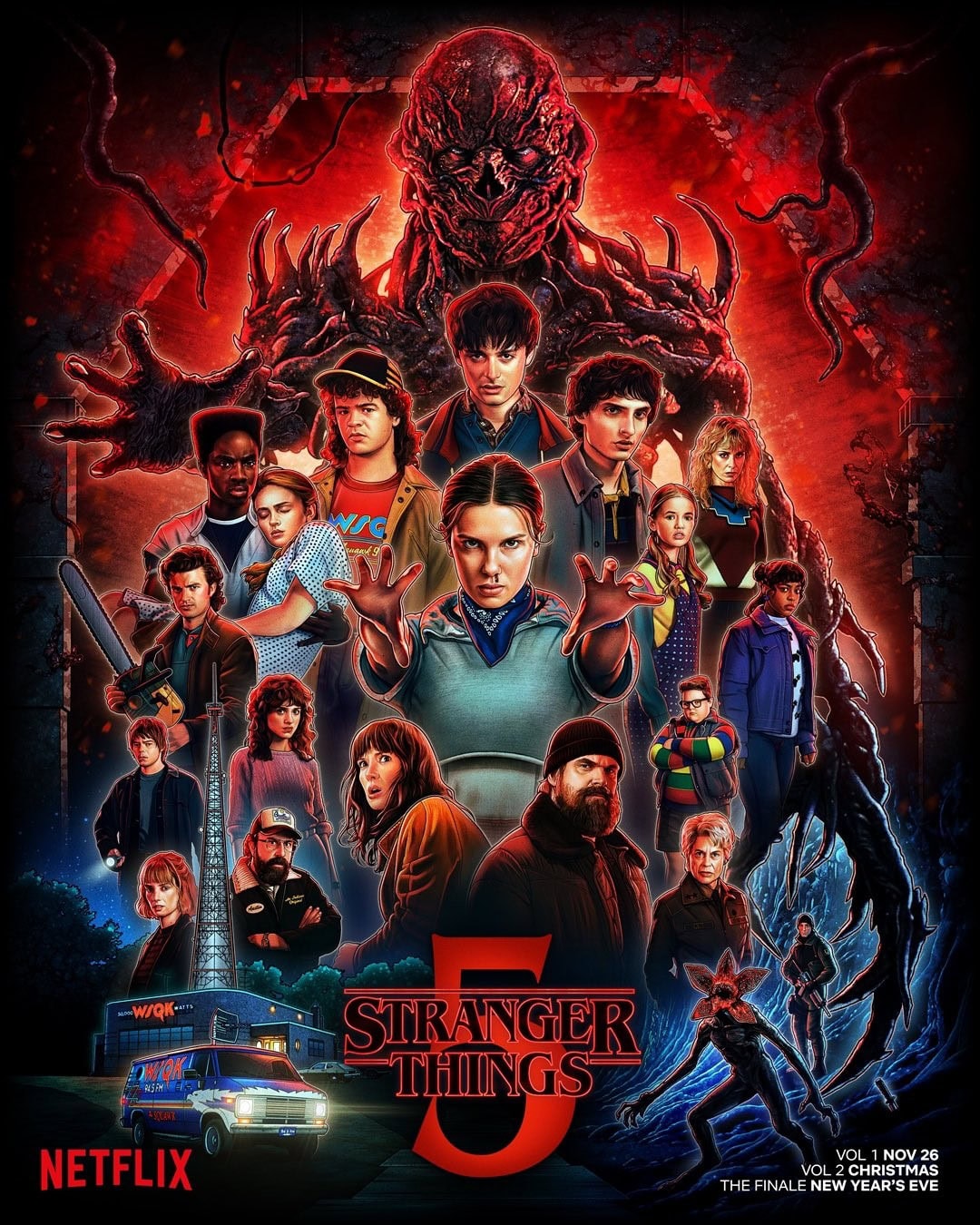 Netflix shares new Stranger Things season 5 poster artwork