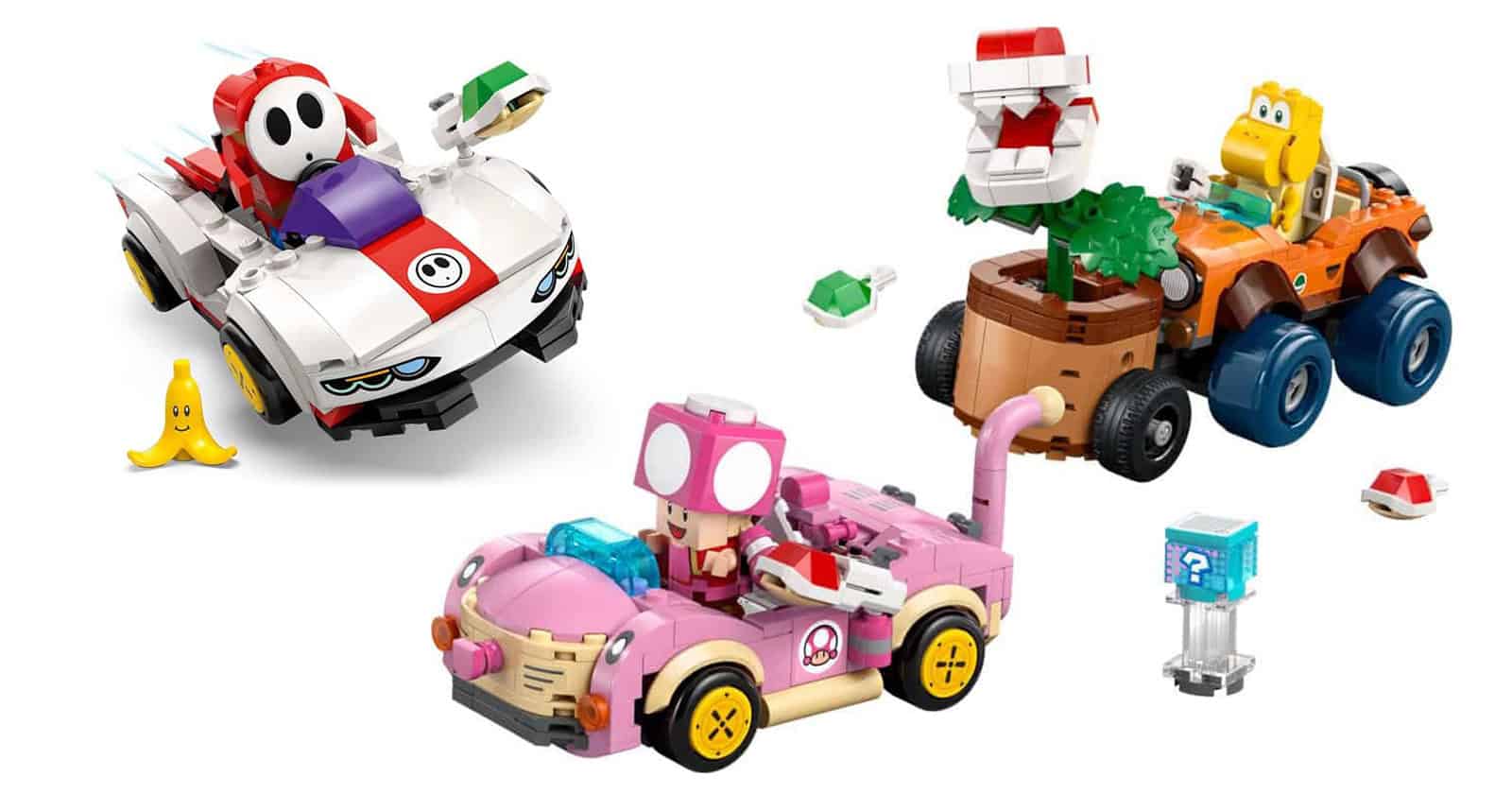 New LEGO Super Mario: Mario Kart sets head to the starting grid