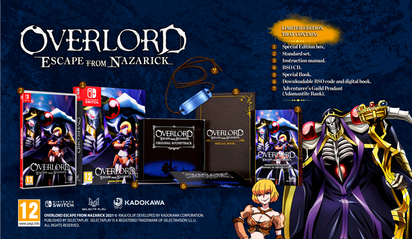 Overlord: Escape From Nazarick boxed limited edition coming to Nintendo ...