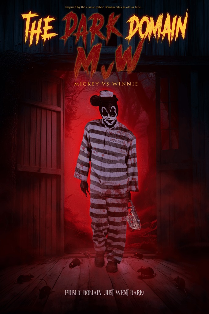 Public domain horror crossover The Dark Domain: MVW Mickey vs Winnie gets a trailer, posters and ...