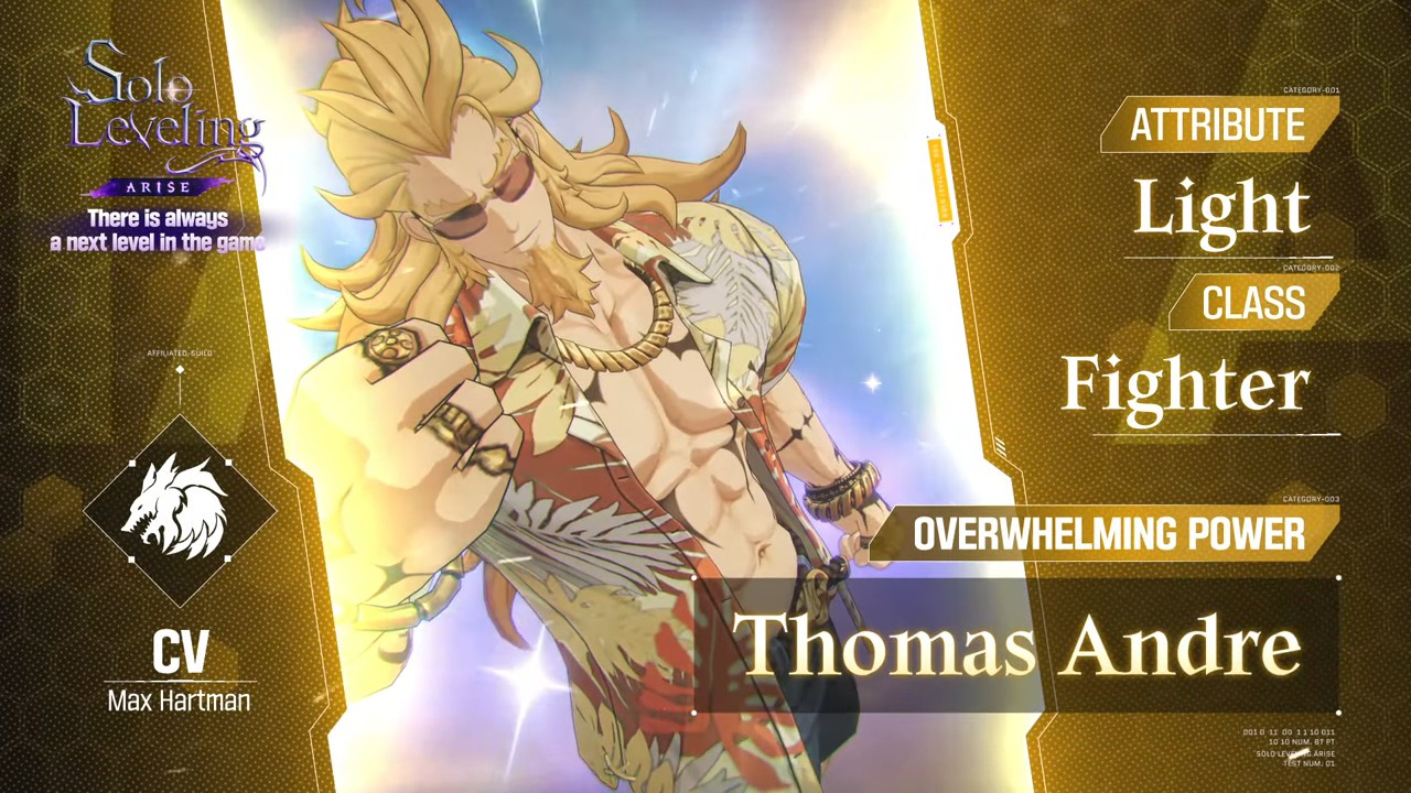 Solo Leveling: ARISE adds first National Level Hunter with Thomas Andre