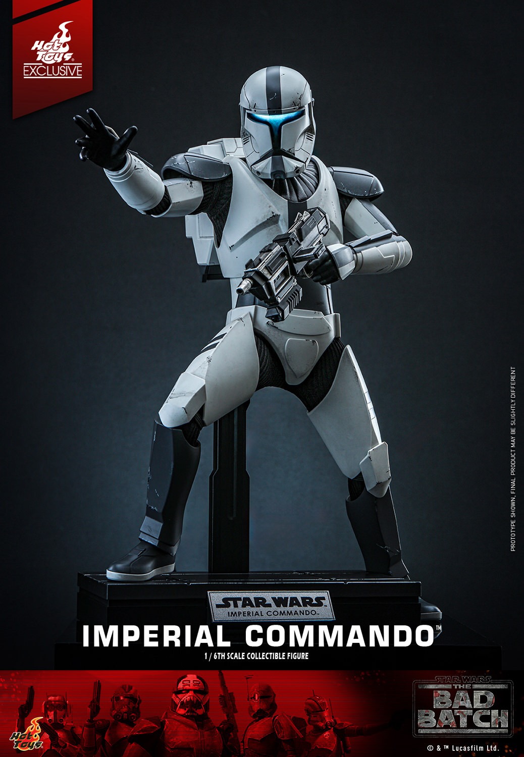 Star Wars: The Bad Batch Imperial Commando sixth scale figure unveiled ...