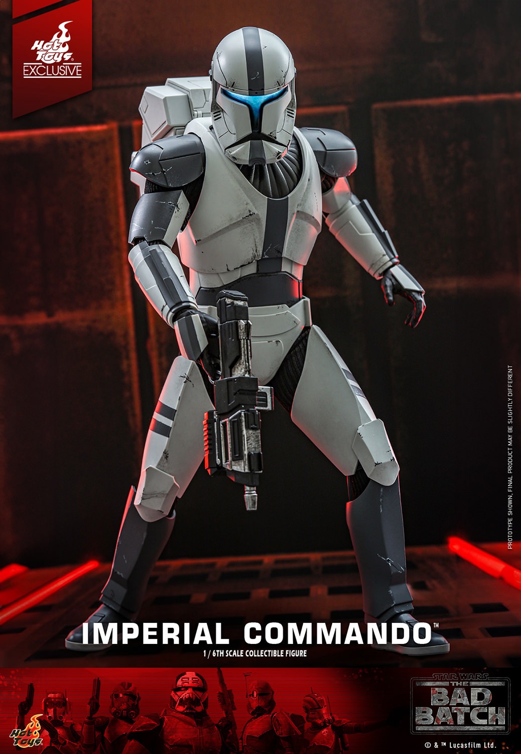 Star Wars: The Bad Batch Imperial Commando sixth scale figure unveiled ...