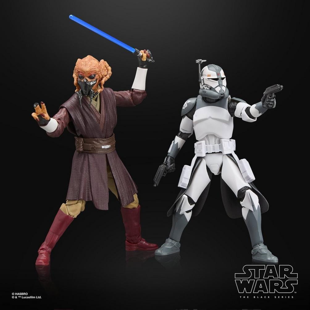 Star Wars: The Black Series Plo Koon & Clone Commander Wolffe 2-pack ...