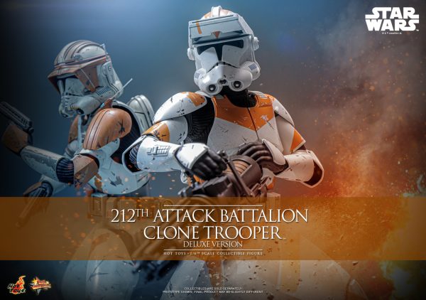 The 212th Attack Battalion Clone Trooper enters the battle with Star ...