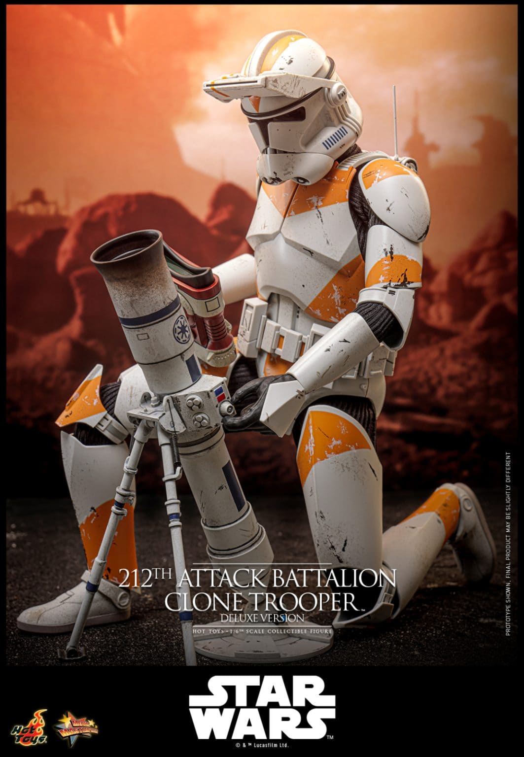 The 212th Attack Battalion Clone Trooper enters the battle with Star ...