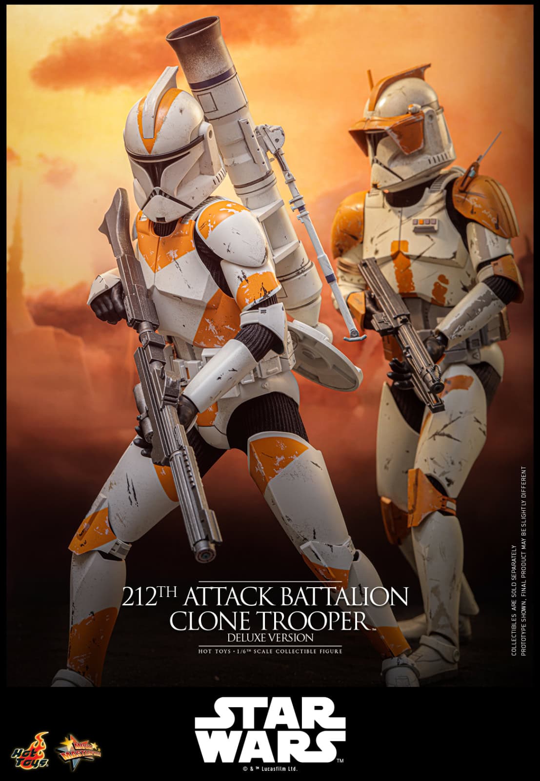 The 212th Attack Battalion Clone Trooper enters the battle with Star ...