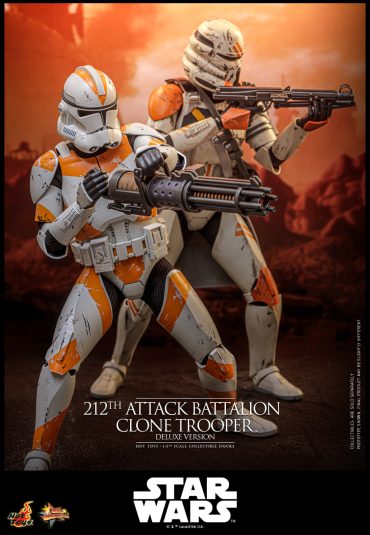 The 212th Attack Battalion Clone Trooper enters the battle with Star ...