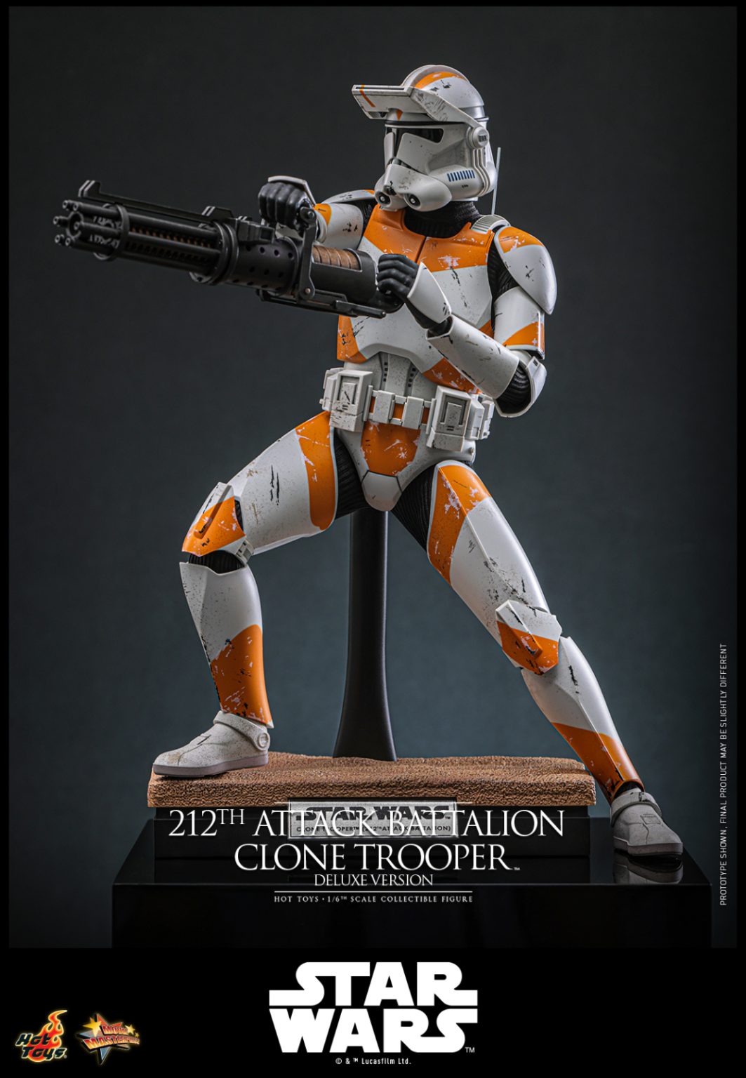 The 212th Attack Battalion Clone Trooper enters the battle with Star ...