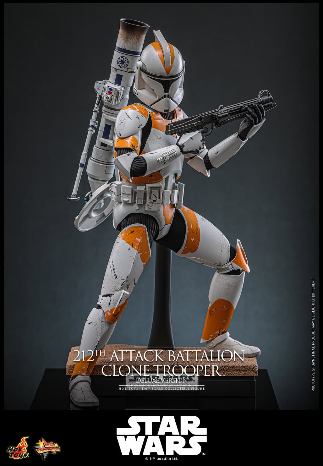 The 212th Attack Battalion Clone Trooper enters the battle with Star ...
