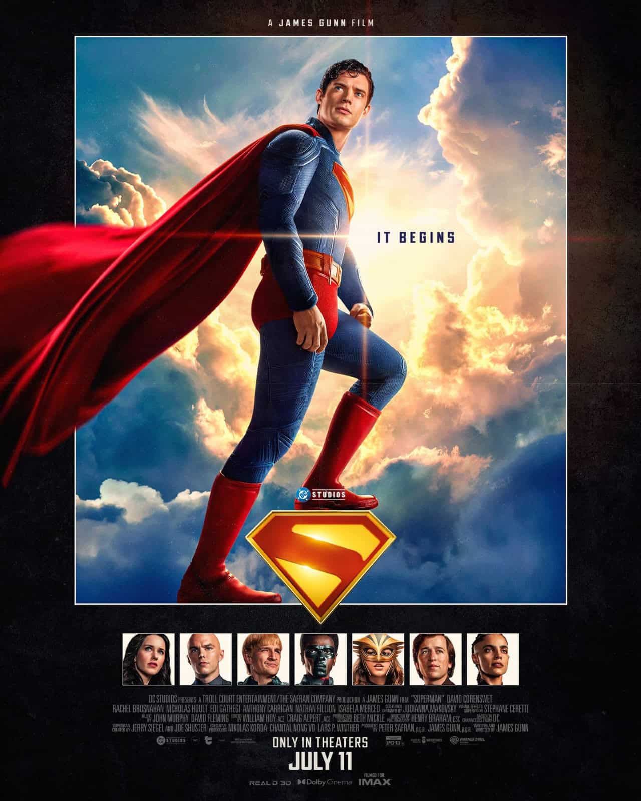 The new DCU begins with retro-themed Superman poster