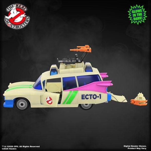 The Real Ghostbusters Kenner Classics Ecto-Glow Ecto-1 officially unveiled by Hasbro