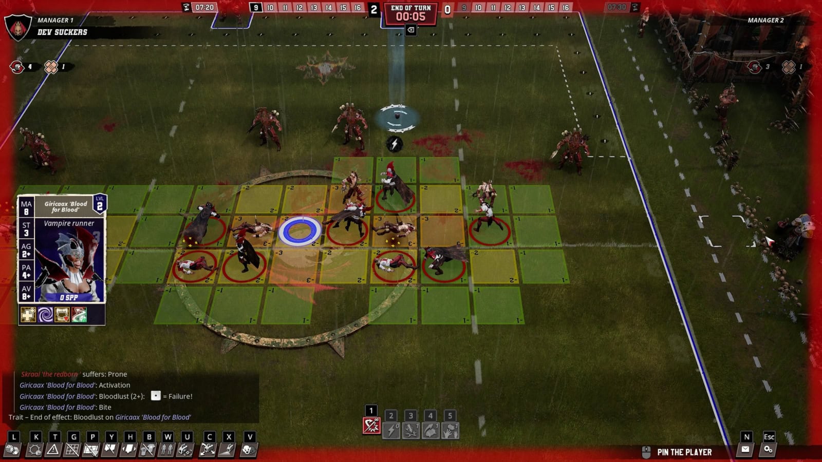 The Vampires take to the field for Season 10 of Blood Bowl III