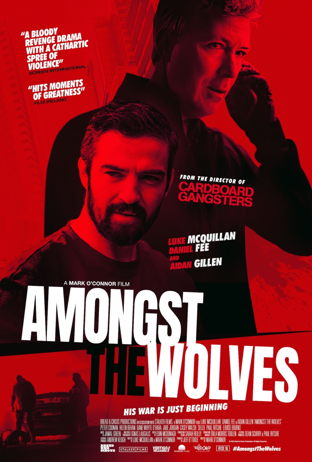 Trailer for Irish crime thriller Amongst the Wolves starring Aidan Gillen and Luke McQuillan