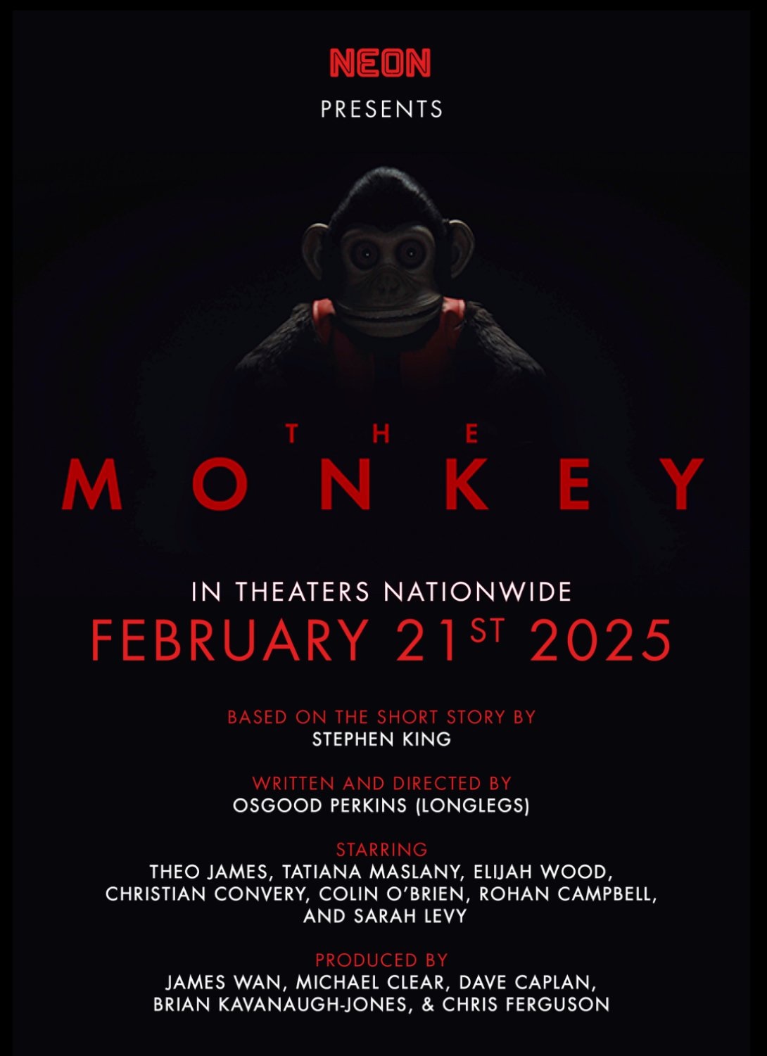 Osgood Perkins does Stephen King with The Monkey trailer